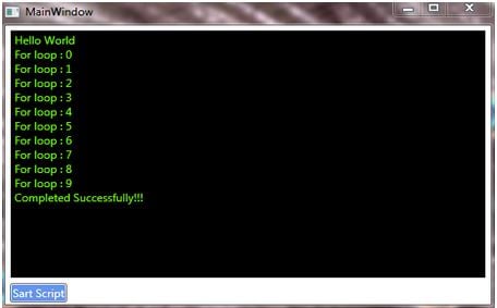 Embedded Iron Python in WPF