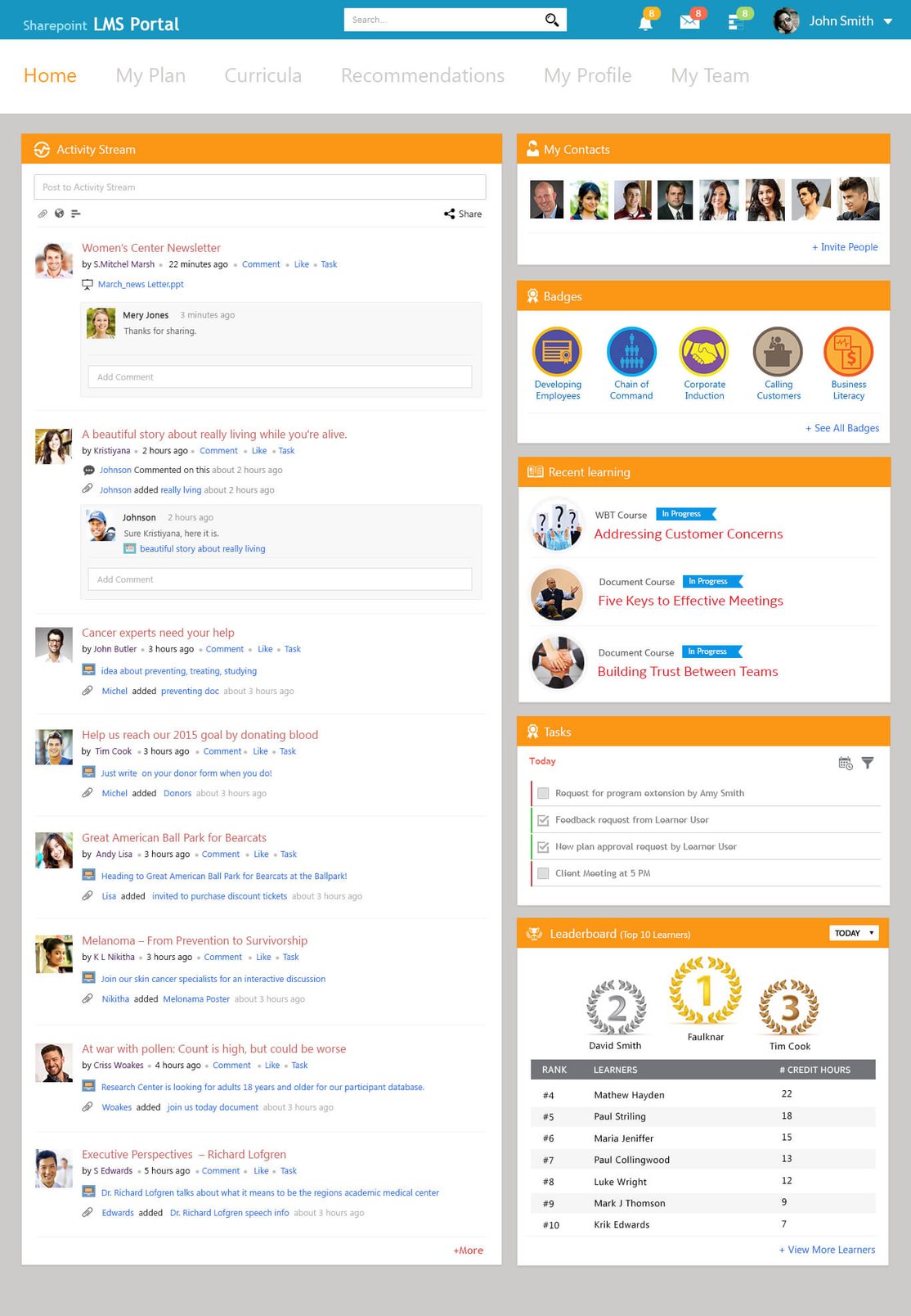 Employee portals using SharePoint